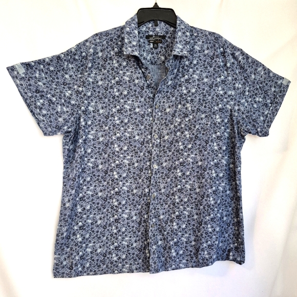 Marc Anthony | Shirts | Marc Anthony Mens Linen Blend Buttondown Shirt ...